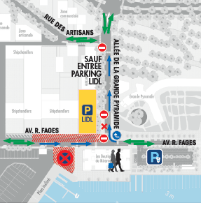 Travaux de réaménagement quai Fages et Miramar - La Grande Motte (34)